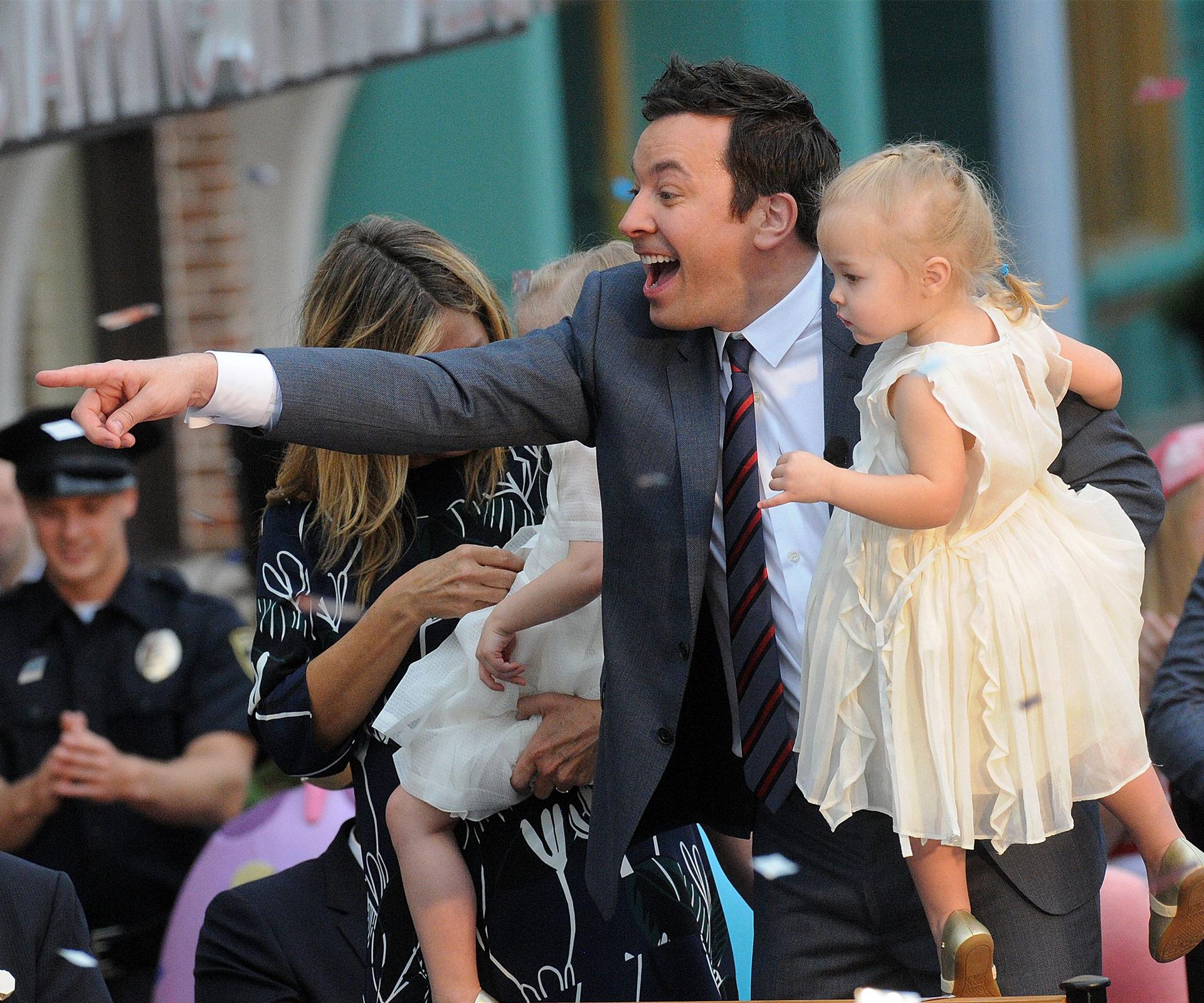 Jimmy Fallon makes appearance with adorable daughters in Florida