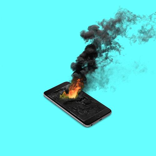 Sleeping with your phone under your pillow fire hazard
