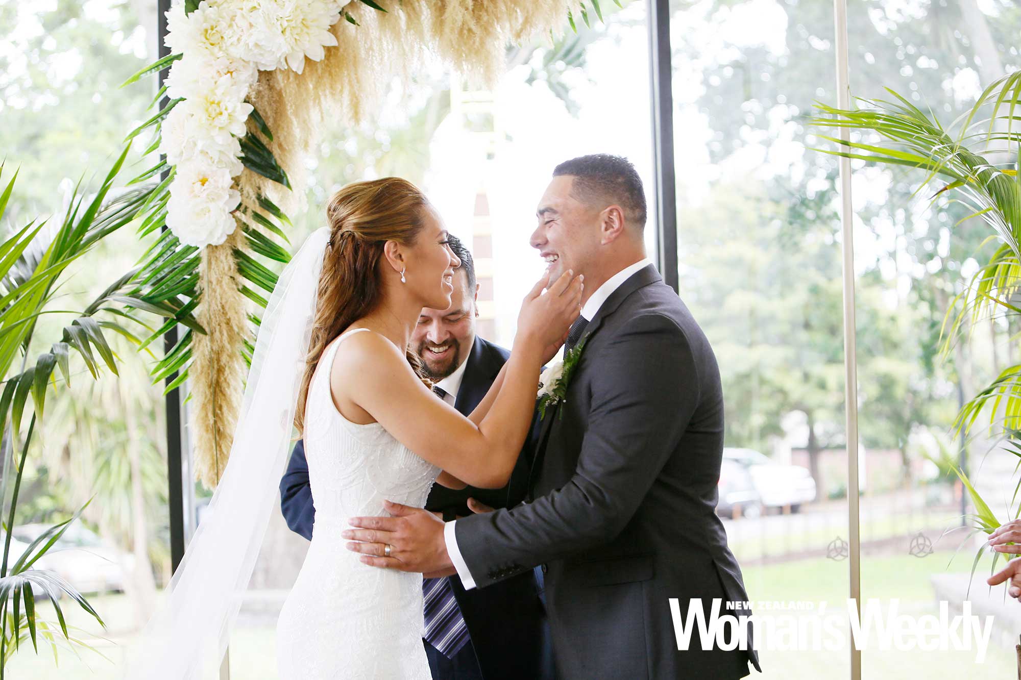 Silver Fern Grace Rasmussen's fairytale wedding