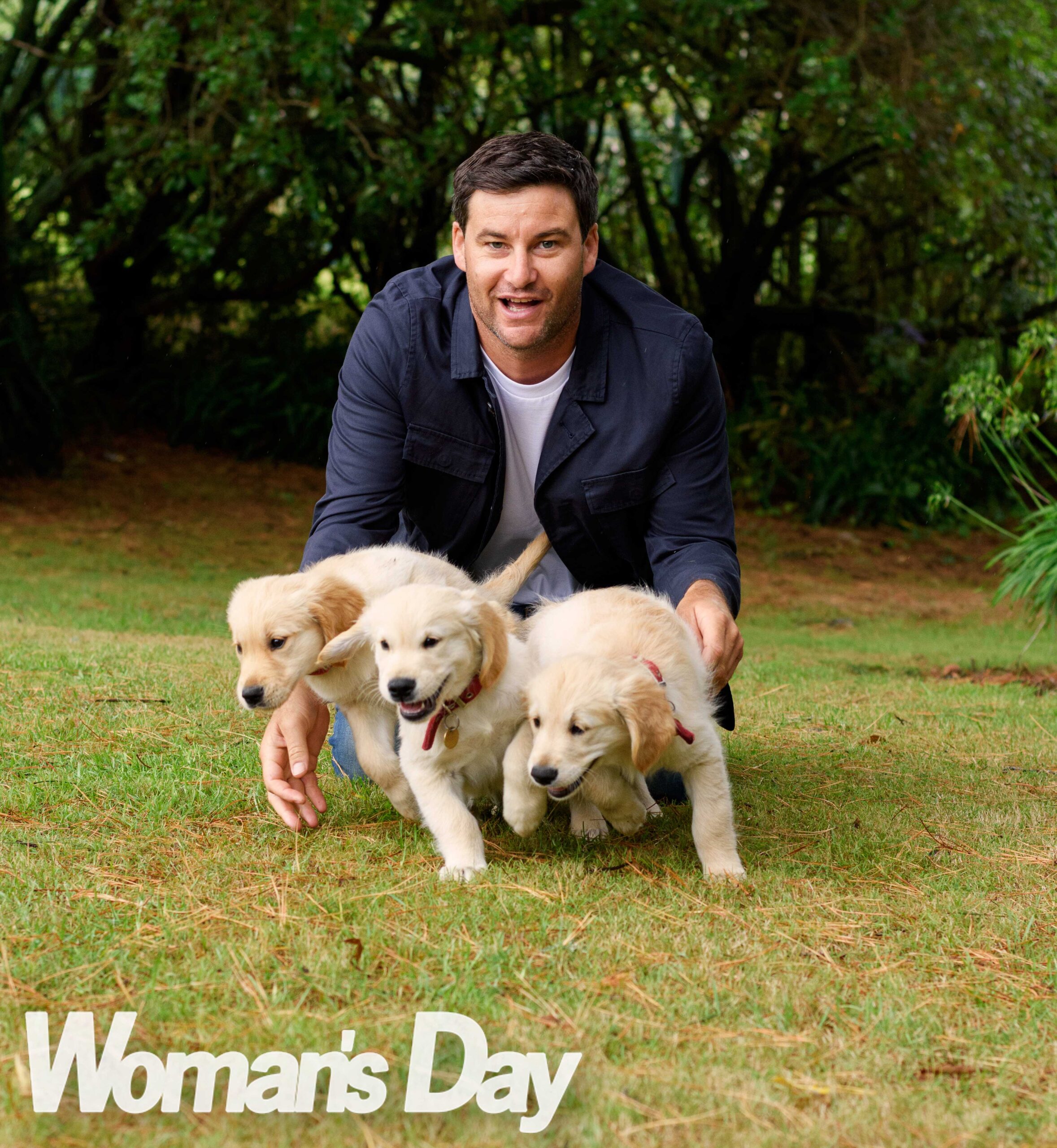 Clarke Gayford at the moment the news of Jacinda Ardern's pregnancy broke