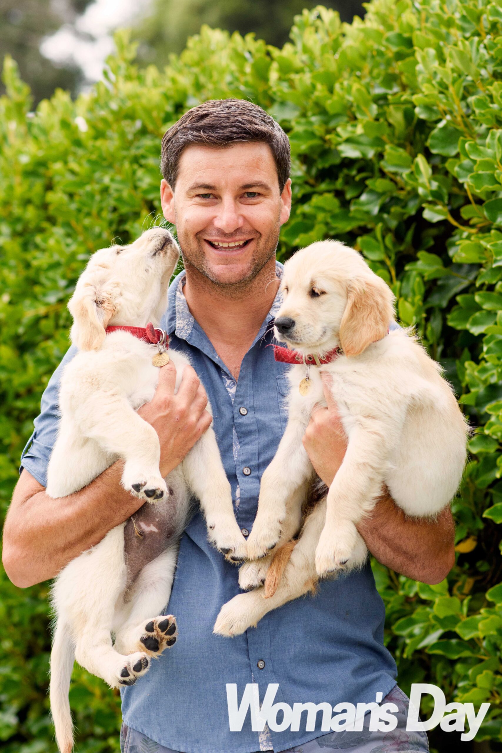 Clarke Gayford at the moment the news of Jacinda Ardern's pregnancy broke