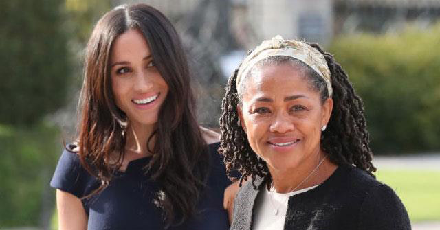 Meghan Markle and mum Dorian Ragland arrive at the hotel for the night ...