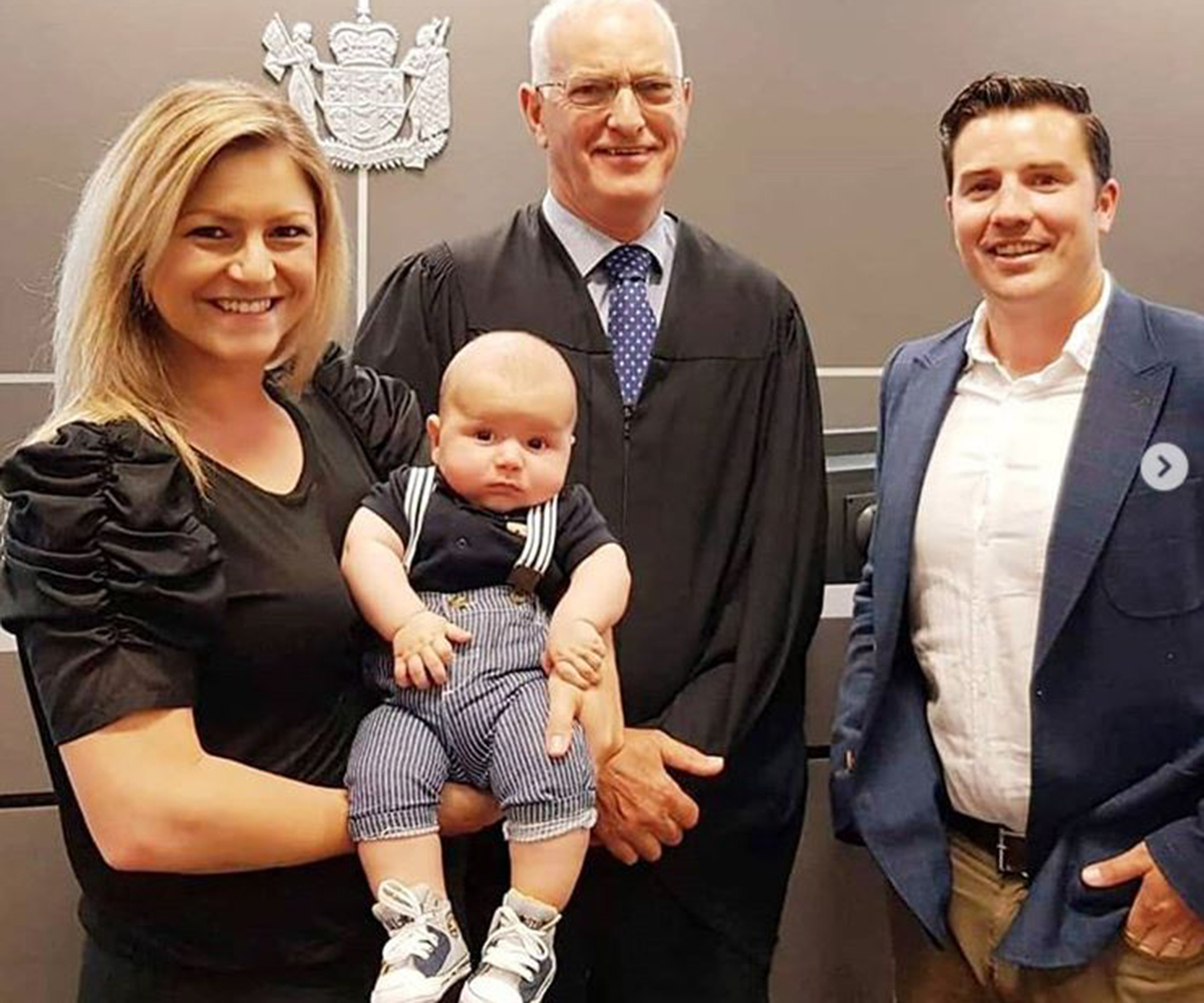 Toni Street and Matt France have legally adopted their son Lachlan