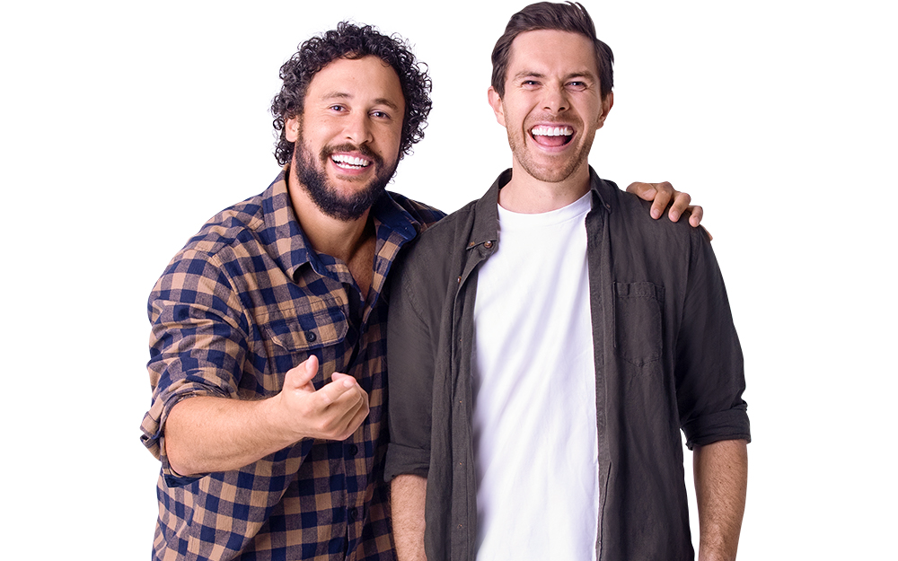 Jordan Watson and Clint Roberts share sweet fathering moments