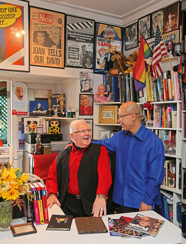 Gossip columnist David Hartnell's birthday celebration