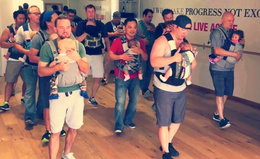 New dads are dancing to bond with their babies